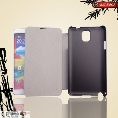 Sumsung Note3 Stand Lether Phone Case ABS / PC screen printing dustproof