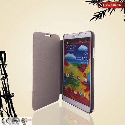 Sumsung Note3 Stand Lether Phone Case ABS / PC screen printing dustproof