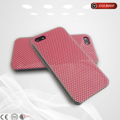 Abs Silicon Plastic Cell Phone Cases Red Pink For Iphone / Samsung