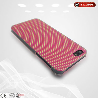Abs Silicon Plastic Cell Phone Cases Red Pink For Iphone / Samsung
