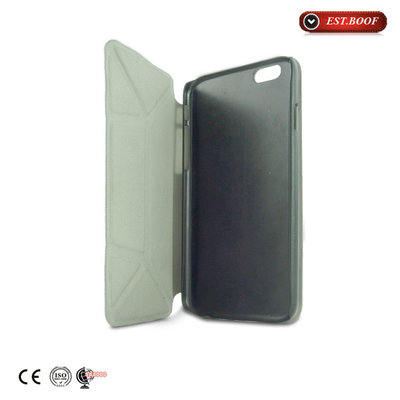 Sublimation Apple iPhone Leather Cases Magnetic Folding With Kickstand