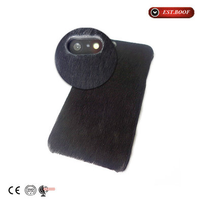 Horse Hair Leather Apple Iphone Mobile Phone Cases With Beautiful Outlook