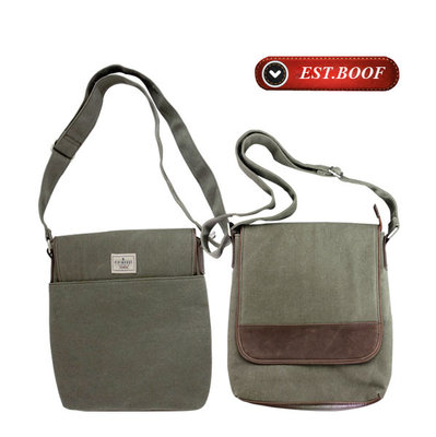 Schoolbag Ipad canvas tablet bag screen printing With Adjustable Belt