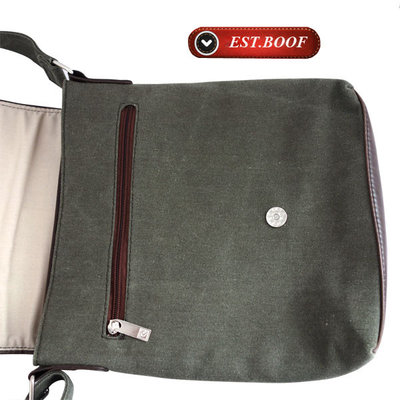 Schoolbag Ipad canvas tablet bag screen printing With Adjustable Belt