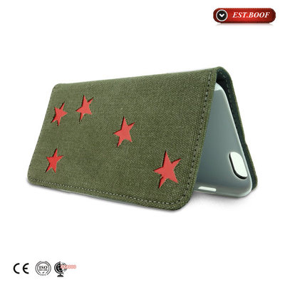 Canvas Handmade Wallet Apple iPhone Leather Cases Sublimation Pc For Iphone 4 / 4S / 5 / 5C
