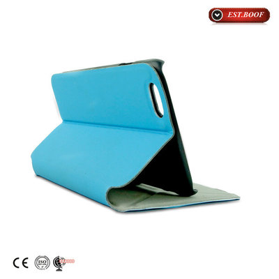 Iphone 4 / 4S/ 5 / 5C PU leather Wallet Cell Phone Cases  With kickstand
