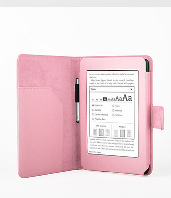 Paperwhite Model Amazon Kindle Cases PU Ultra Thin Customized , Pink Color