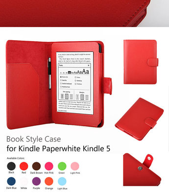 Microfiber Amazon Kindle Cases PU leather With 3 Angles Stand