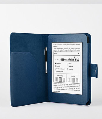 7 Inch blue amazon kindle covers PU leather with Multi angle stand