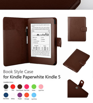 Durable kindle covers colorful waterproof Shockproof magnet flip kindle case