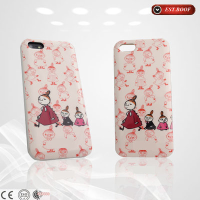 Cute Girls Cartoon Silicone Cell Phone Cases Pink Silicone With Logo Printing