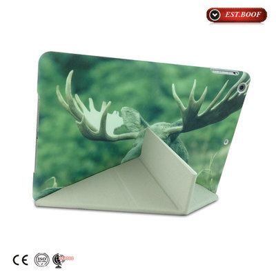 Magnetic Folding Ipad Mini Leather Covers Soft Microfiber Lining For Girl