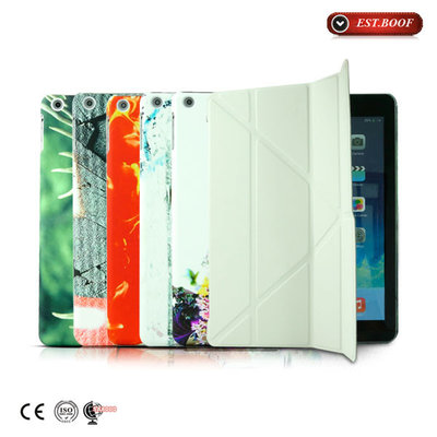 Magnetic Folding Ipad Mini Leather Covers Soft Microfiber Lining For Girl