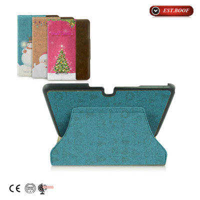 Waterproof Cute Ipad Mini Leather Covers , PU Magnetic Folding Fiber Case