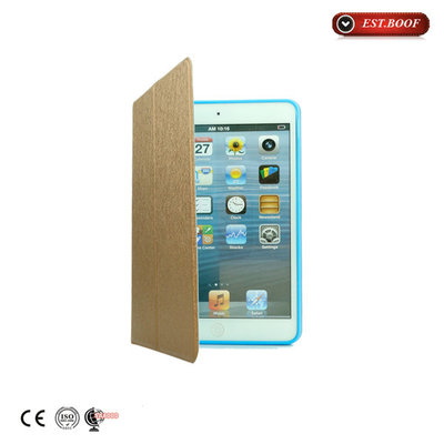 Pu Soft Slim Flip Ipad Mini Leather Covers Shock Resistant Contrast Color