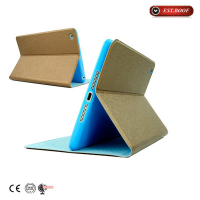 Pu Soft Slim Flip Ipad Mini Leather Covers Shock Resistant Contrast Color