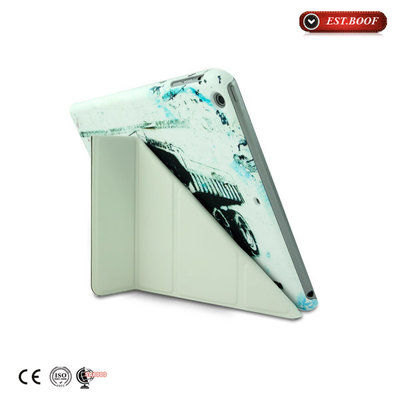 Soft Microfiber Lining iPad Mini Leather Covers Transformers Magnetic Folding
