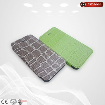 Green Flip Apple iPhone Leather Cases Premium Cellular Phone Cover