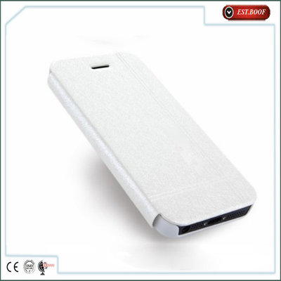 Slim Pu Leather Flip Phone Cases Ultra Thin Shockproof For Iphone