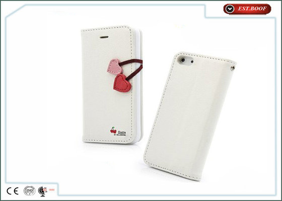 Bifold Wallet Mobile Phone Leather Case For Iphone 5 / 5s With Card Insert