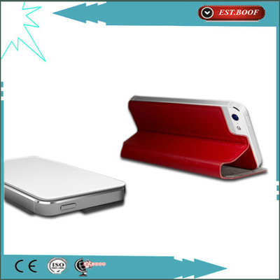 Slim Apple iPhone Leather Cases Flip Eco-friendly For Iphone 5