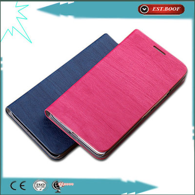 Colorful Pu Leather Wallet Cell Phone Cases With The Noble Emblazonry