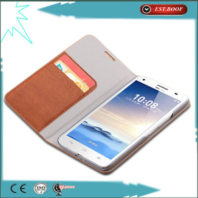 Colorful Pu Leather Wallet Cell Phone Cases With The Noble Emblazonry