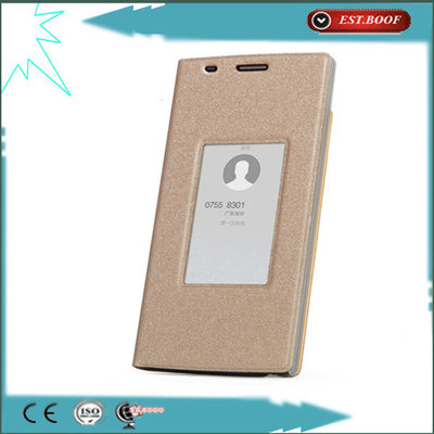 Huawei Honor Leather Cell Phone Cases Colorful With Induction Windows