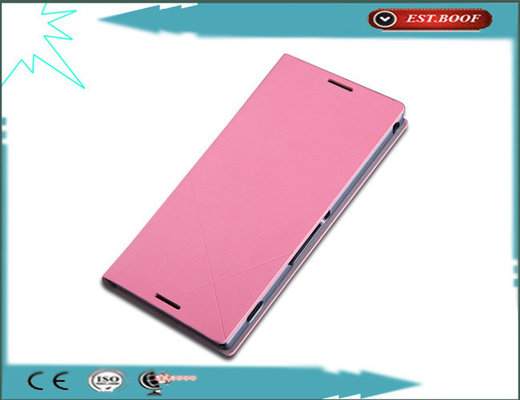 Colorful Flip Pu Leather Sony Xperia Cell Phone Cases For Sony T2XM50