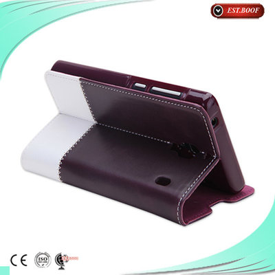 Eco-friendly Pu Leather Cell Phone Cases Flip For Xiaomi 3 , Shockproof