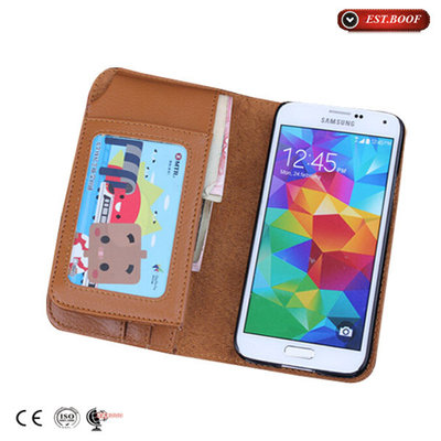 Pu Leather Wallet Samsung Galaxy Phone Cases For Samsung S5