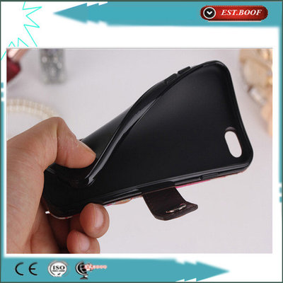 Ultrathin Apple Iphone Leather Cases For Iphone 6 , iphone leather wallet
