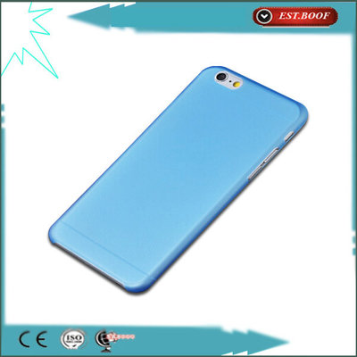 Blue Pu Leather Apple Iphone 6 Leather Cases Slim Fit Dull Polish