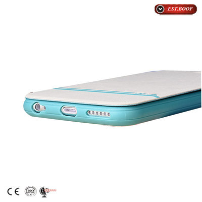 Green iPone 6 PU Leather apple iphone covers With Clear Outwindow