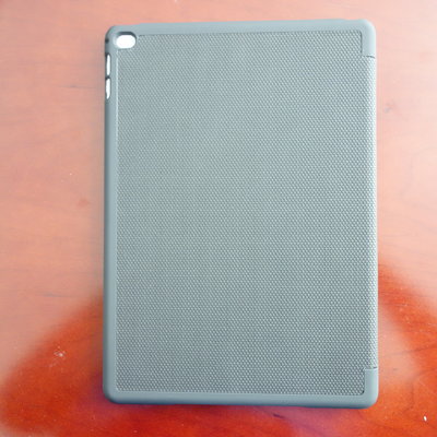 Ultra thin Ipad 6 Leather tablet book cover , Gray Drop Stand Leather Cover