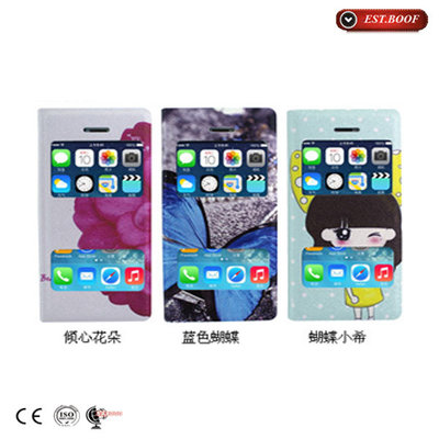 iPone 6 PU Leather Picture Cases / iphone wallet leather With anti-dust