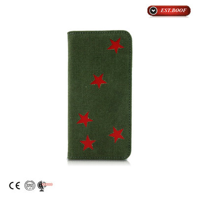 Iphone 6 5.5inch PC Flip Phone Cases With Star , leather iphone sleeve