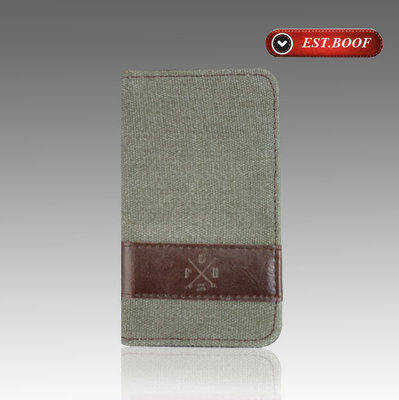 Shockproof Wallet Cell Phone Cases Pu Leather Eco-Friendly For iPhone 5