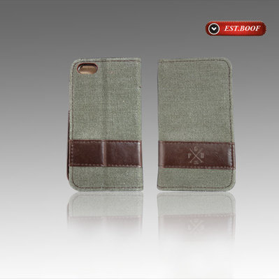 Shockproof Wallet Cell Phone Cases Pu Leather Eco-Friendly For iPhone 5