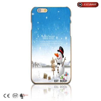 PU Leather Mobile Phone Case For Iphone 6/6 Plus With Christmas Pattern