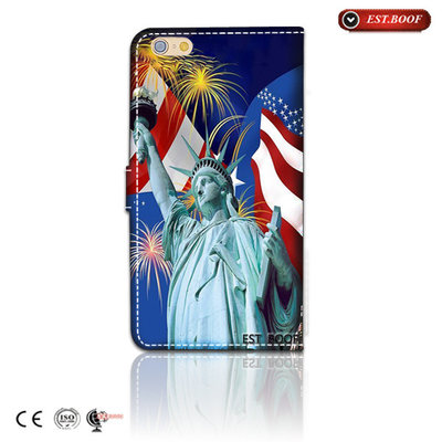 PU Leather Ultra Slim  Protective Magnetic Smart Cover Case for Iphone 6/6 Plus