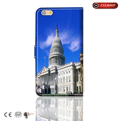 PU Leather Ultra Slim  Protective Magnetic Smart Cover Case for Iphone 6/6 Plus