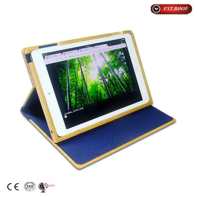 Book Style Eco-friendly Genuine Natural Bamboo Cover Case For Ipad Air