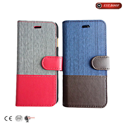 Premium PU Leather Cell Phone Cases Iphone 6 Covers , Book Style