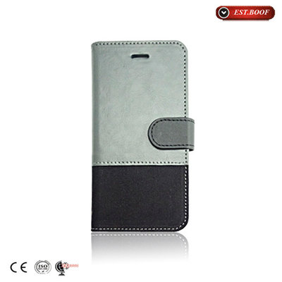 Sewing Apple Iphone Leather Cases Dust-Proof , slim phone wallet