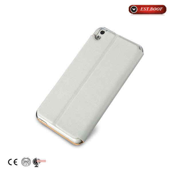 Premium Htc White Flip Phone Cases Pu Leather Ultra Thin Shock Resistant
