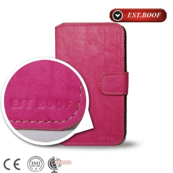 Sublimation Flip Sleep Function Samsung Galaxy Phone Cases Slim Soft , Natural Color