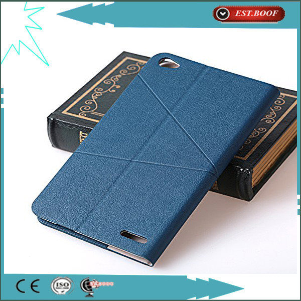 Bule filp Pu Waterproof Leather Cell Phone Cases For Huawei Honor X1/7D-501u