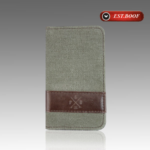 Shockproof Wallet Cell Phone Cases Pu Leather Eco-Friendly For iPhone 5
