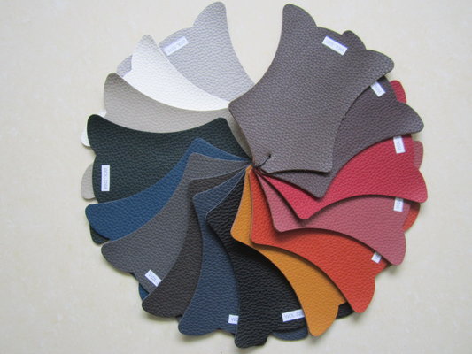 Full Color Genuine Stretch Leather Fabric , Leather Furniture Fabric
